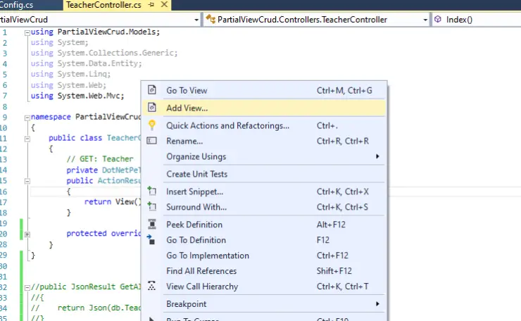 Crud And Search Operation In Asp Net Mvc Application Using Partial View Vrogue
